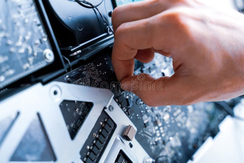 Motherboard Service. Technology Hardware Repair and Electronic Computer ...