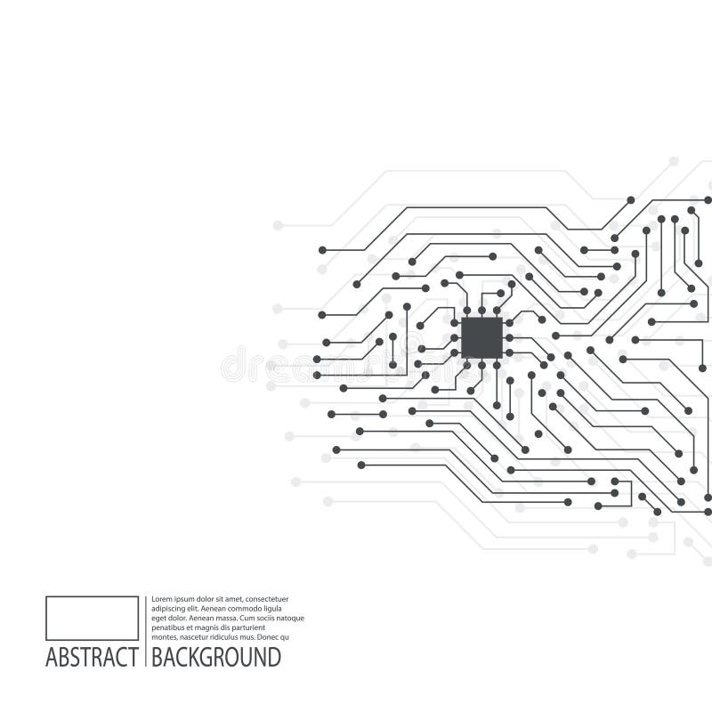 Motherboard. Vector. Abstract Background of Electronic Board. Stock ...