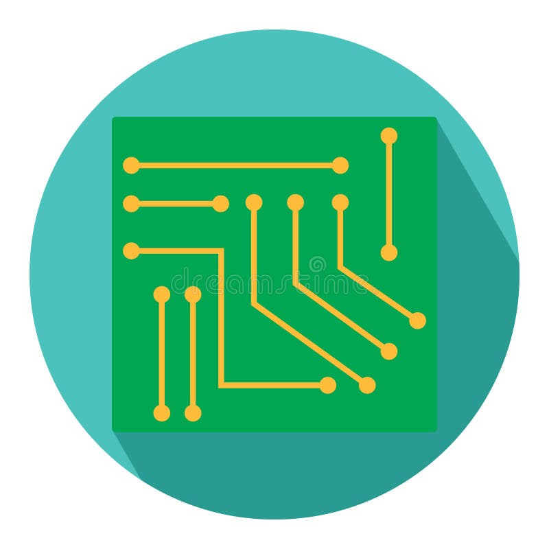 Motherboard. Vector Illustration Decorative Design Stock Vector ...