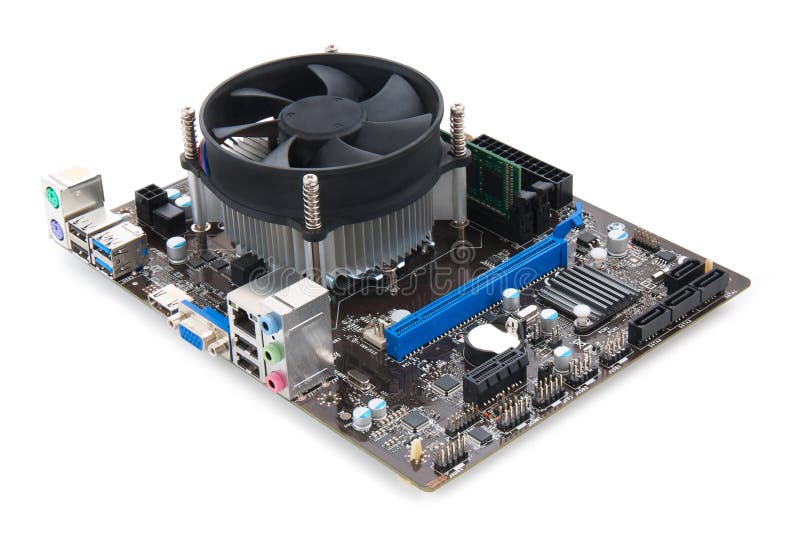 New Motherboard without Packaging Stock Photo - Image of background ...