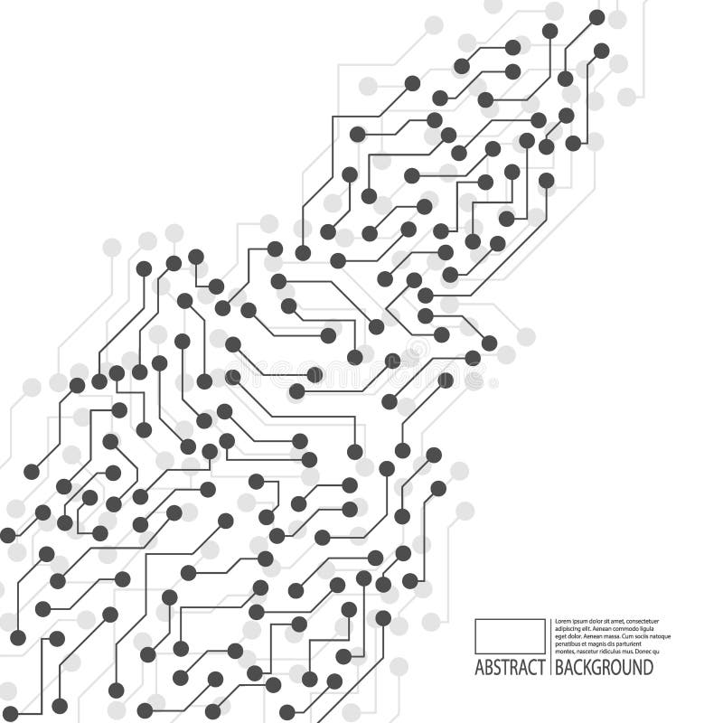 Motherboards. Modern Line Art Illustration with Stock Vector ...
