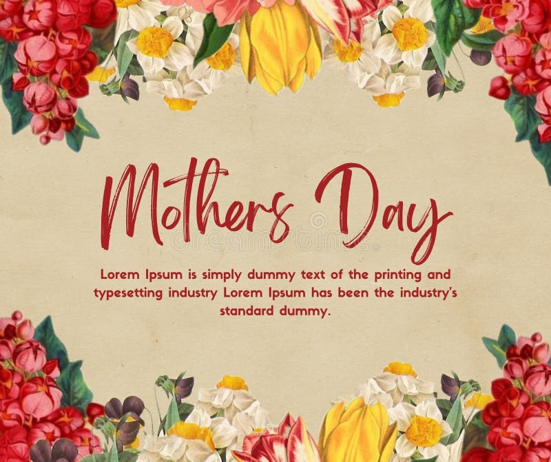 Mothers Day (Facebook Post stock illustration. Illustration of post ...