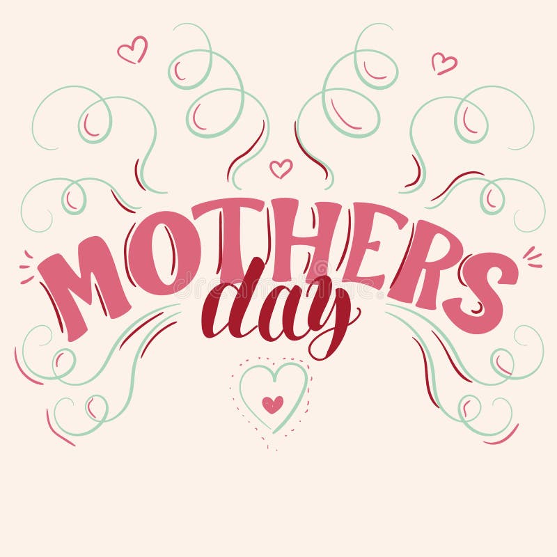 Mothers day header stock vector. Illustration of greeting - 114167648