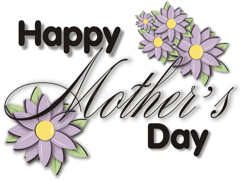 Mothers Day Title Block stock illustration. Illustration of digital ...