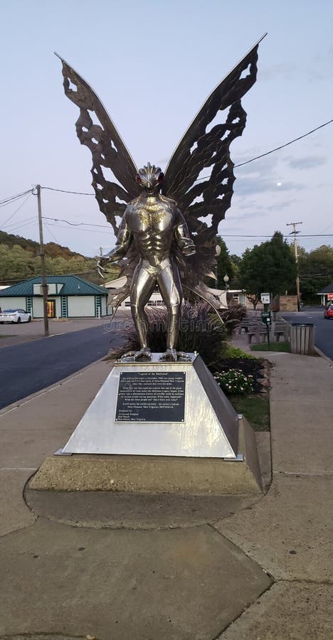 Mothman Statue in West Virginia Editorial Photography - Image of ...