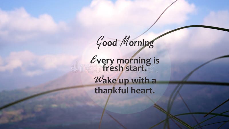 Motidsincitatet Med Inspiration Varje Morgon är En Nystart. Vakna Upp ... Motidsincitatet Med Inspiration Varje Morgon är En Nystart. Vakna Upp ...