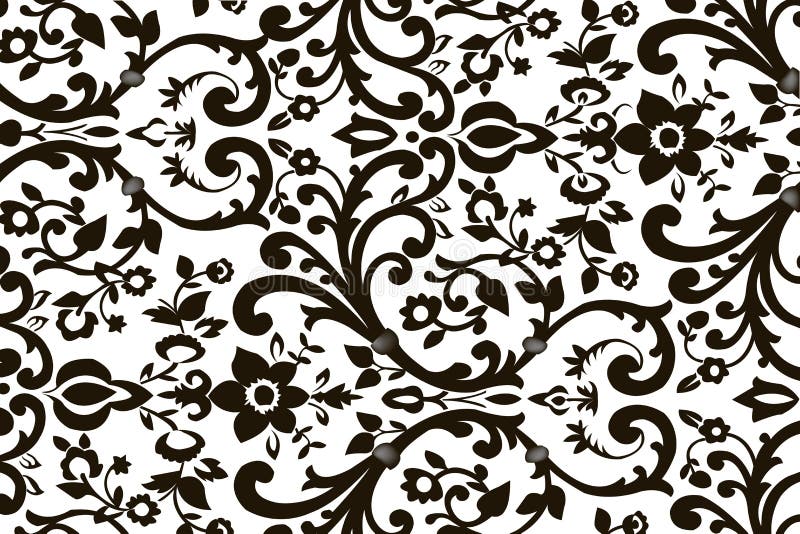 Motif image stock. Image du blanc, feuilles, motif, floral - 15837633