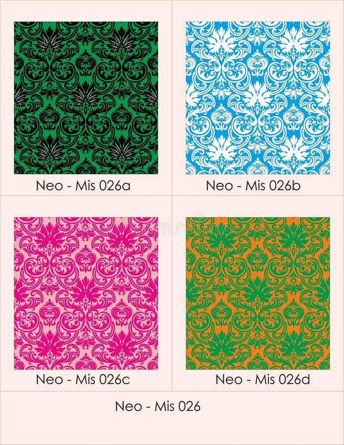 Motif Floral Morden Pattern Design Vector CDR Stock Vector ...