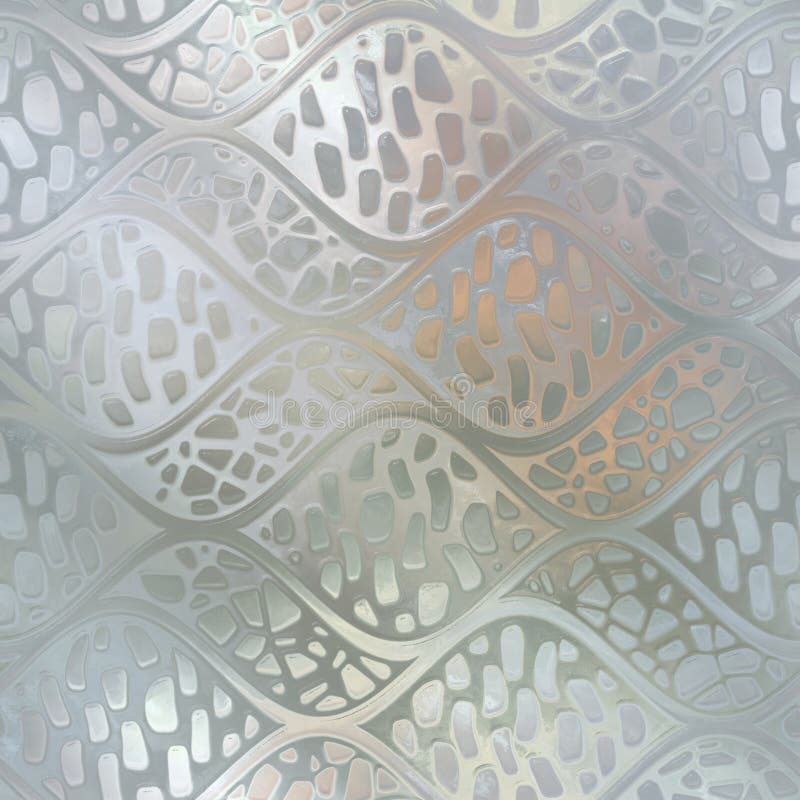 Glass Seamless Texture with Pattern for Window, 3d Illustration Stock ...