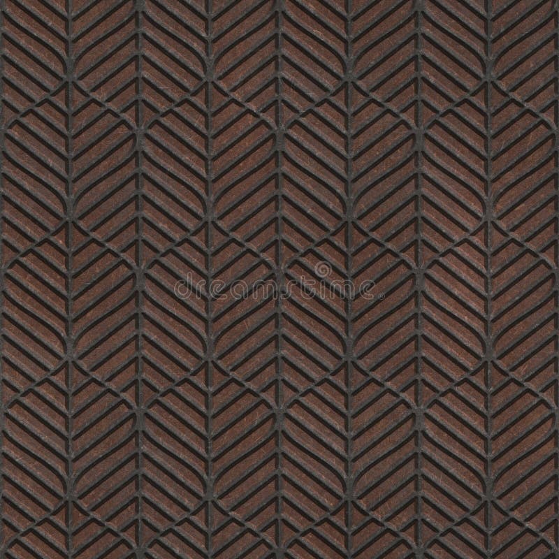 Metal Seamless Texture with Geometric Pattern, 3d Illustration Stock ...