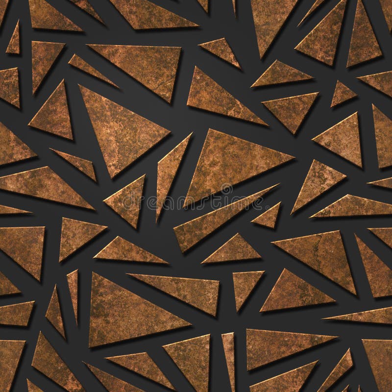 Metal Seamless Texture with Pattern, 3d Illustration Stock Illustration ...