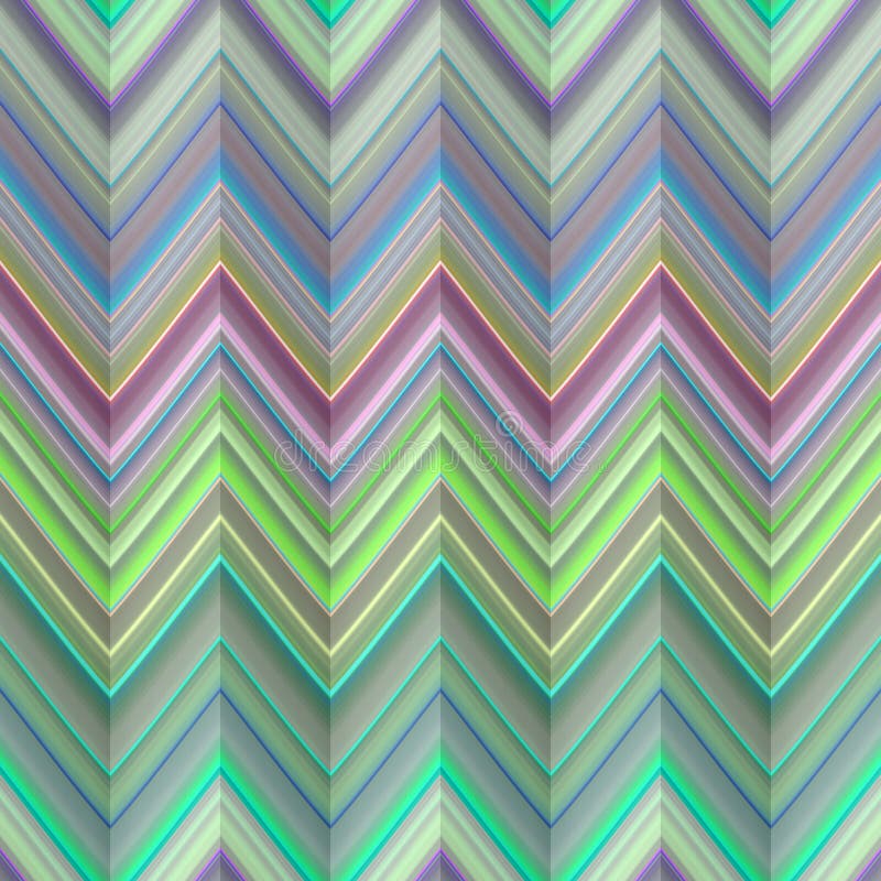 Chevron Color Seamless Texture, 3d Illustration Stock Illustration ...