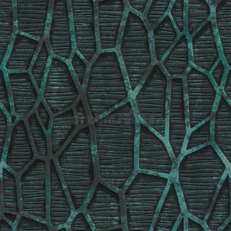 Copper Seamless Texture with Geometric Pattern on a Oxide Metallic ...