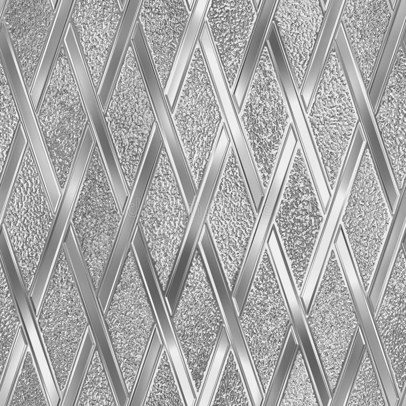 Glass Seamless Texture with Pattern for Window, 3d Illustration Stock ...