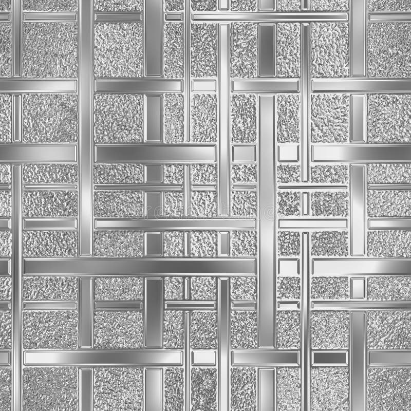 Glass Seamless Texture with Pattern for Window, 3d Illustration Stock ...