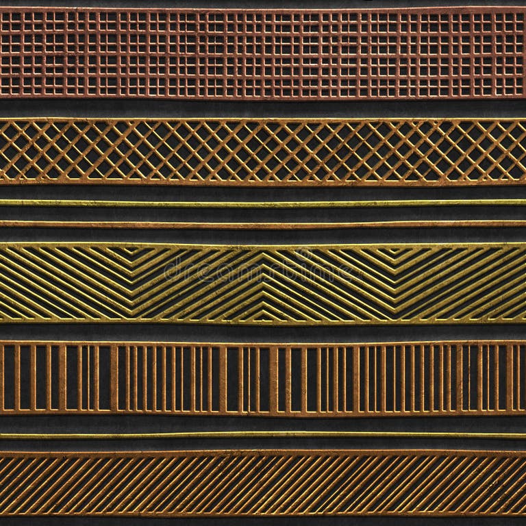 Metal Seamless Texture with Patchwork Pattern, Bronze and Cooper Color ...