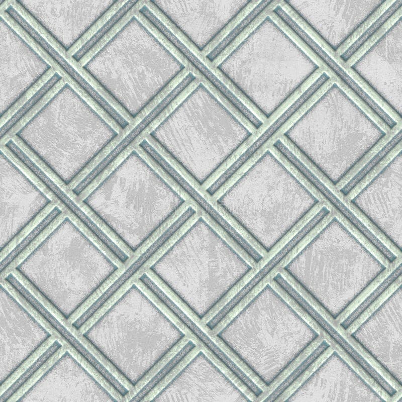 Plaster Wall Seamless Texture with Geometric Pattern, 3d Illustration ...