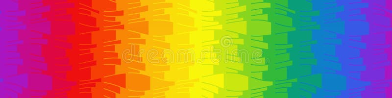 Seamless Texture with Pattern, Rainbow Color, Banner, 3d Illustration ...