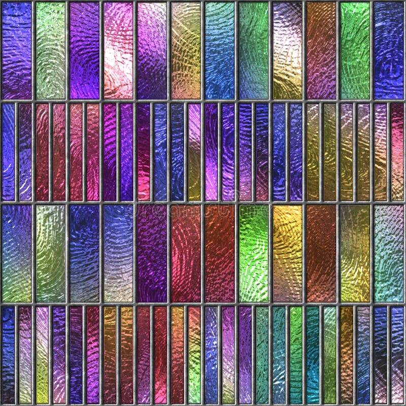 Stained Glass Seamless Texture with Geometric Pattern for Window ...