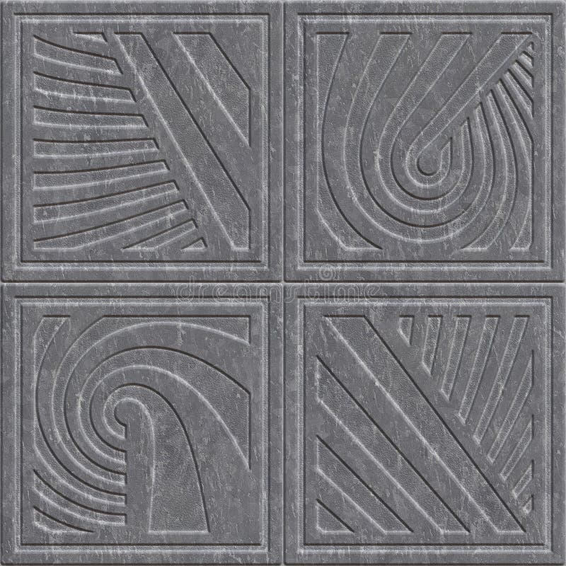 Stone Carving Seamless Texture with Geometric Pattern Stock ...
