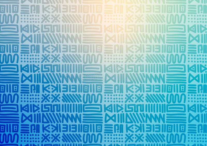 Motif Pattern Blue Native Design Wallpaper Background Stock Vector ...