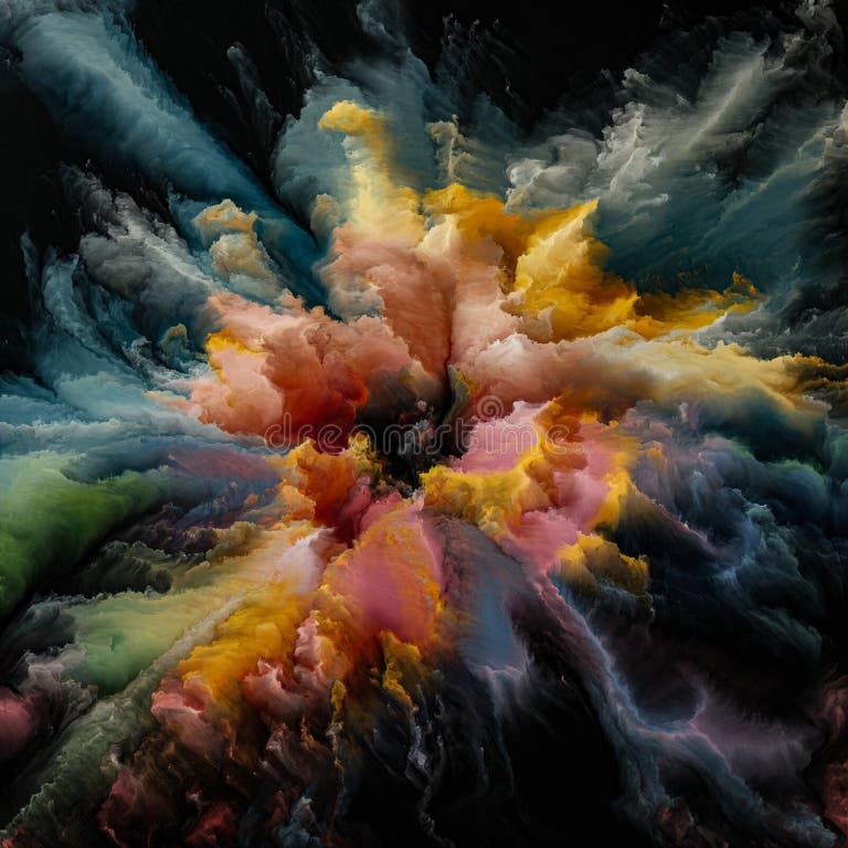 The Motion of Active Textures Stock Illustration - Illustration of ...