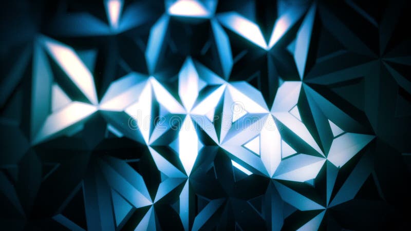 Blue Polygon Triangles Surface Stock Footage - Video of design, polygon ...