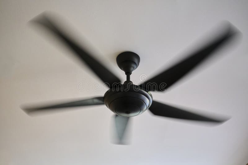 Motion blur of a black fan stock image. Image of electric - 229586195