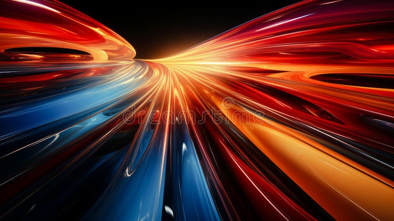 Motion Blur Effect, Abstract Light Trails, Artistic 3d Colorful ...