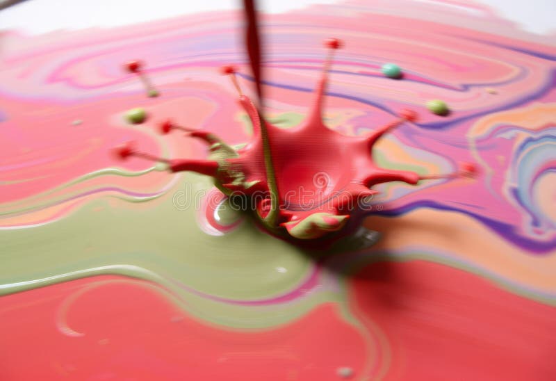 Motion Blur Paint Splash Capture the Dynamic Motion of Paint Bei Stock ...