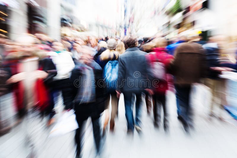 Motion Blur Picture of Walking People Stock Image - Image of walking ...