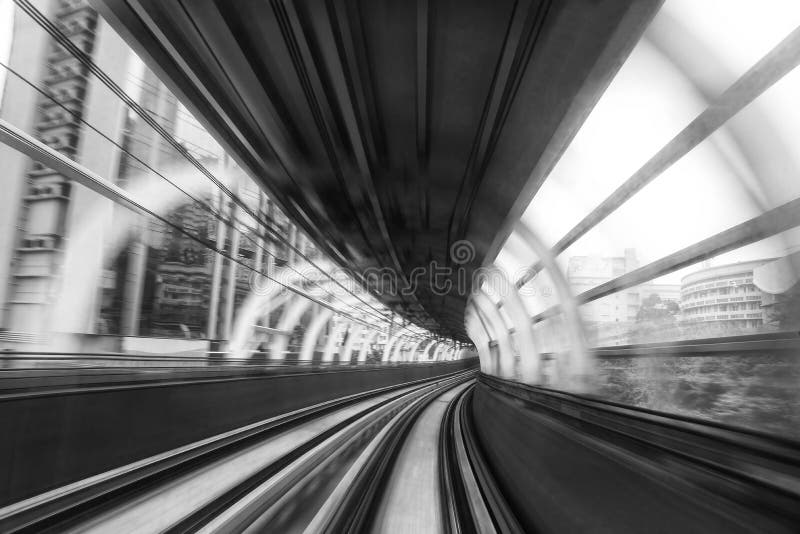 Train moving inside tunnel stock image. Image of downtown - 232442213