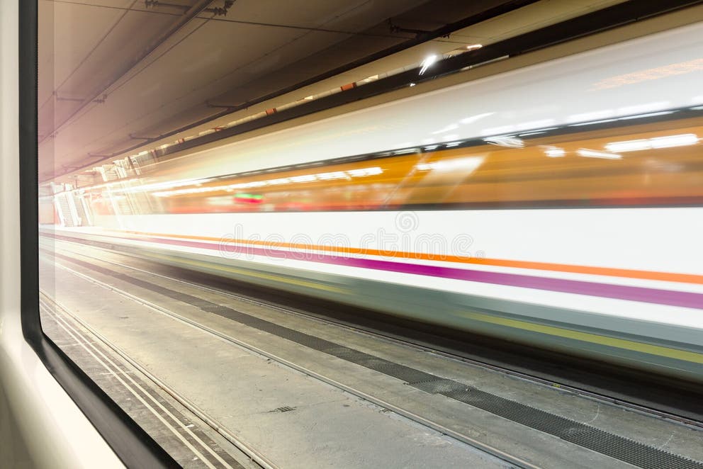 Motion blur train stock photo. Image of modern, transportation - 35737374