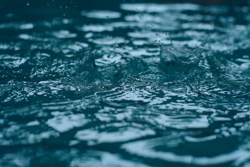Motion Blur, Water Droplet into the Pool Stock Photo - Image of droplet ...