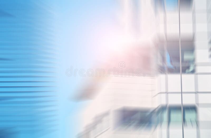 Motion Blurred Office Building Facade, Abstract Background Stock Photo ...