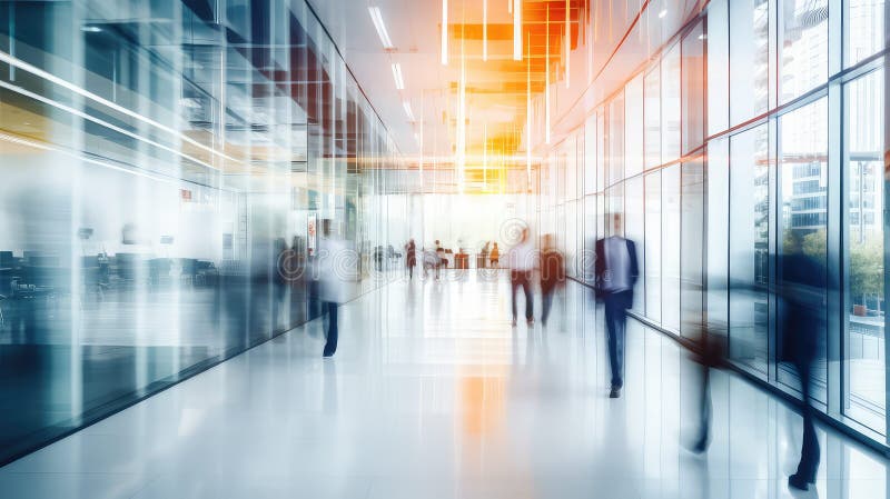 Motion blurred office stock illustration. Illustration of focus - 361152810