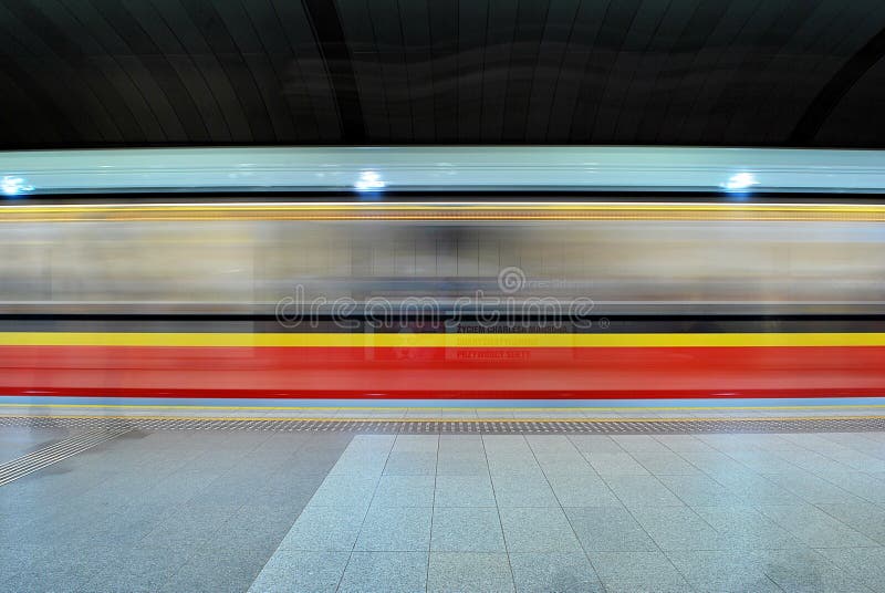Motion Blurred Subway Train Stock Image - Image of blurred, blur: 77741143