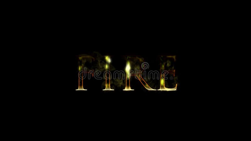 Word FIRE Burning on Black Background Stock Video - Video of design ...
