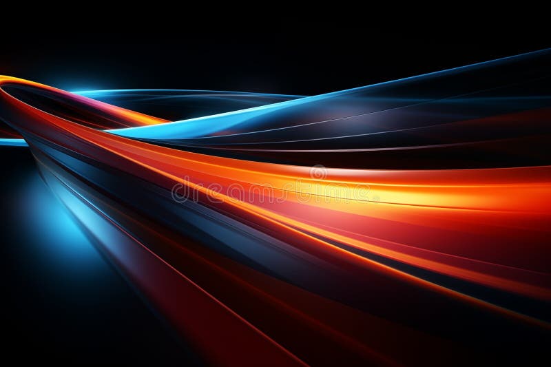 Motion of Light Streaks Swirling Gracefully in the Darkness, Creating a ...