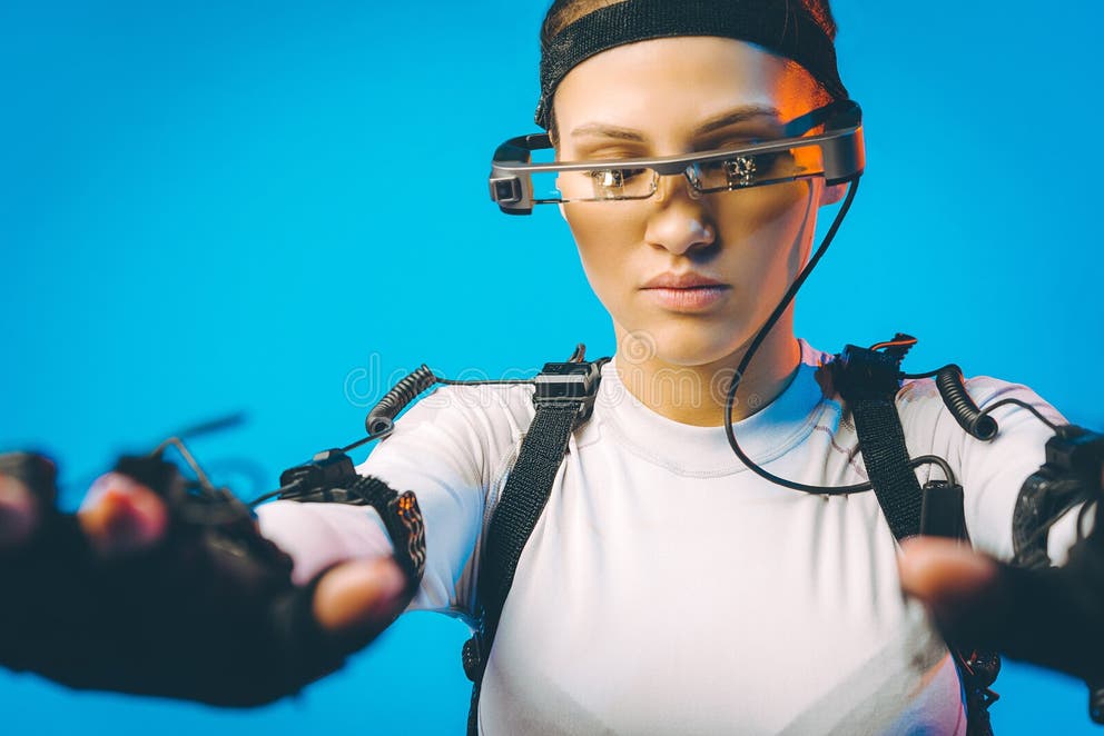Motion Caption Virtual Reality Stock Image - Image of diagnostics ...