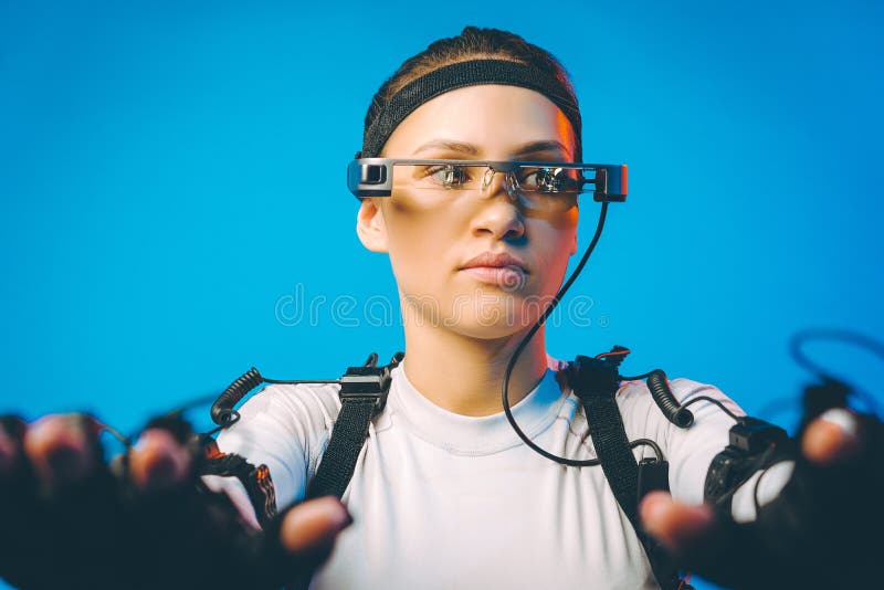 Motion Caption Virtual Reality Stock Image - Image of actor, sensor ...