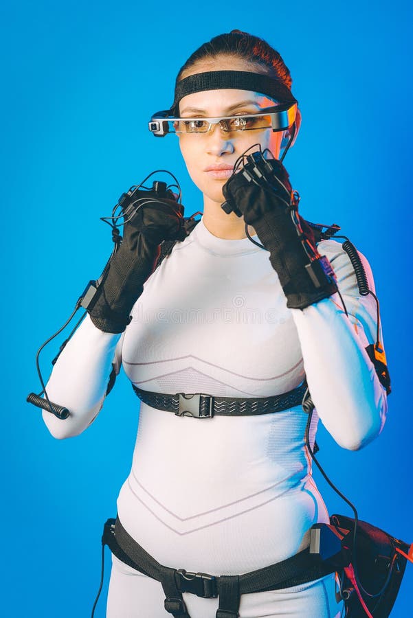 Motion Caption Virtual Reality Stock Image - Image of glasses, motion ...