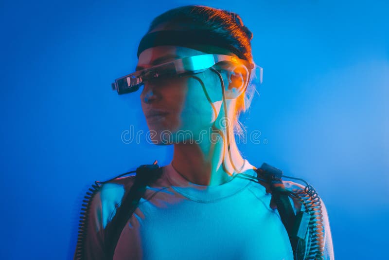 Motion Caption Virtual Reality Stock Photo - Image of caucasian, sensor ...