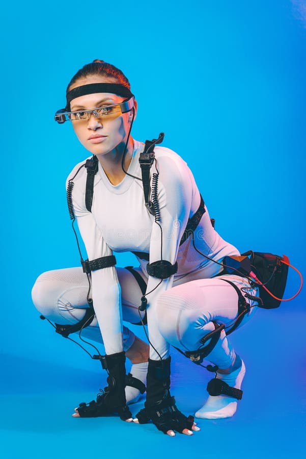 Motion Caption Virtual Reality Stock Image - Image of science ...