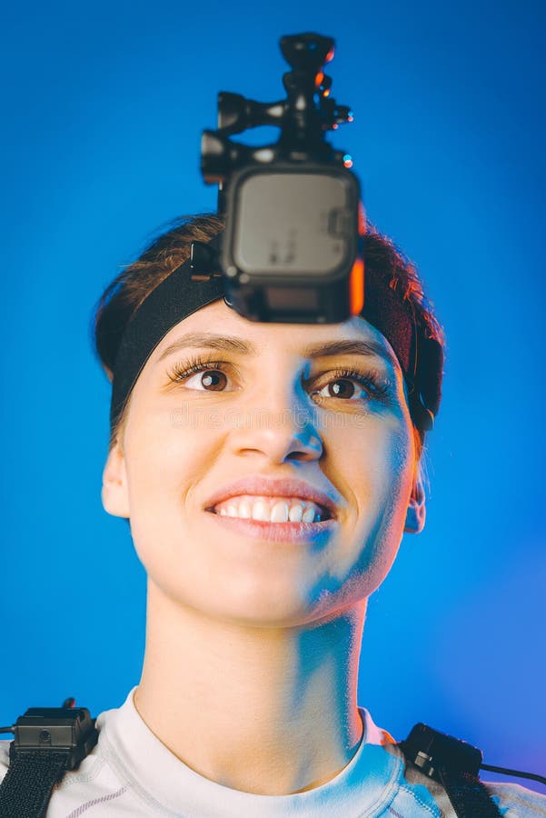 Motion Caption Virtual Reality Stock Image - Image of movie, film ...