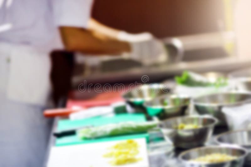 Motion Chefs of a Restaurant Kitchen, Chef Motion Make Food Stock Photo ...