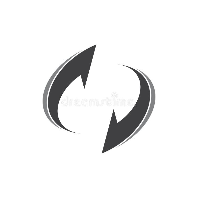 Motion Circle Rotation Arrow Geometric Vector Stock Vector ...