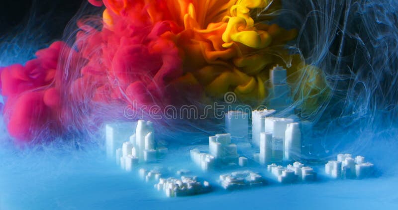 Motion Color Drop in Water,Ink Swirling in ,Colorful Ink Abstraction ...