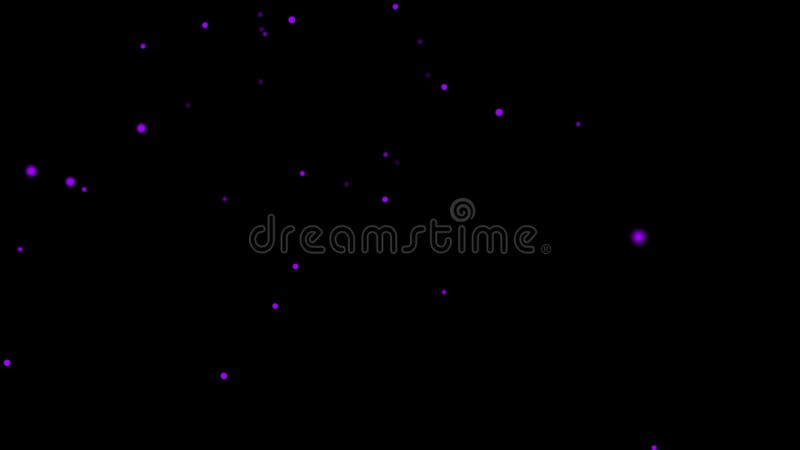 Motion Design Purple Particles Move Quickly Across the Screen. Black ...