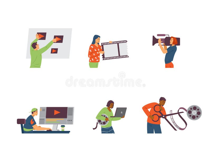 Motion Design Studio Professional Service Web Banner Flat Vector ...